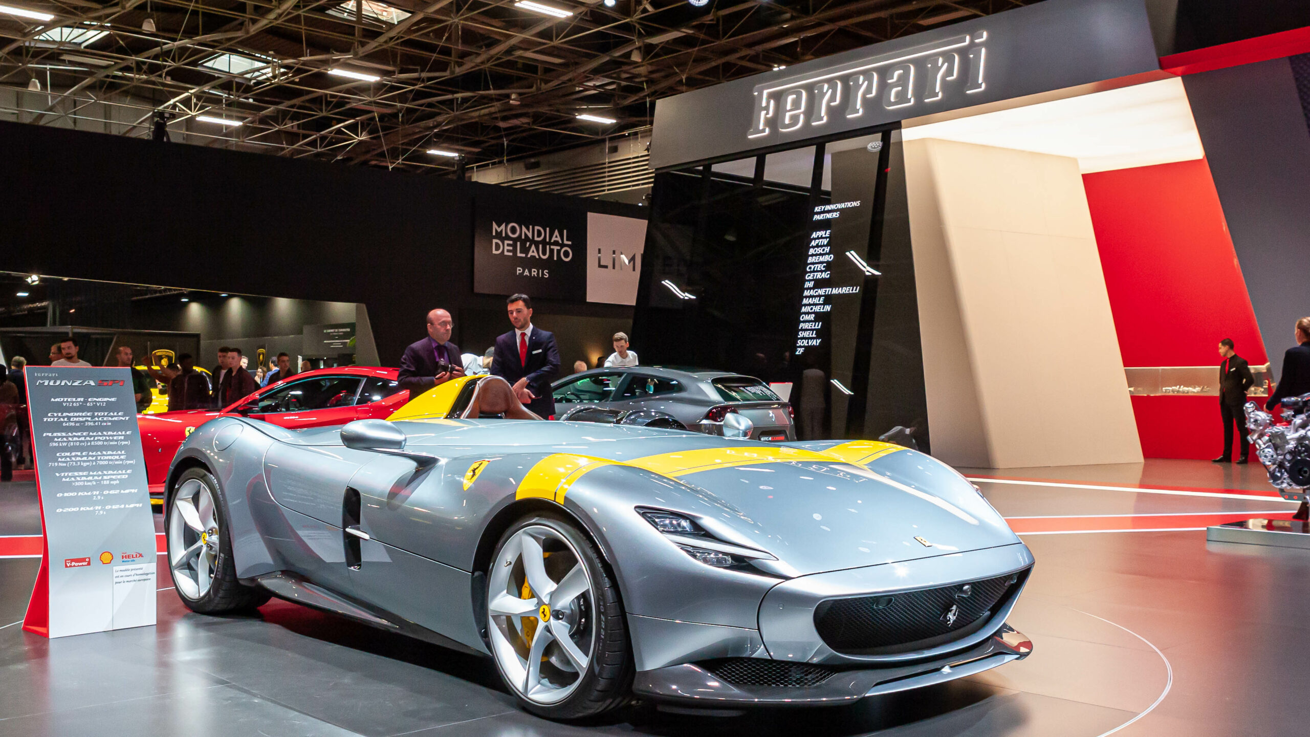 Ferrari Monza SP1 présenter mondial de l'auto Ferrari Monza SP1